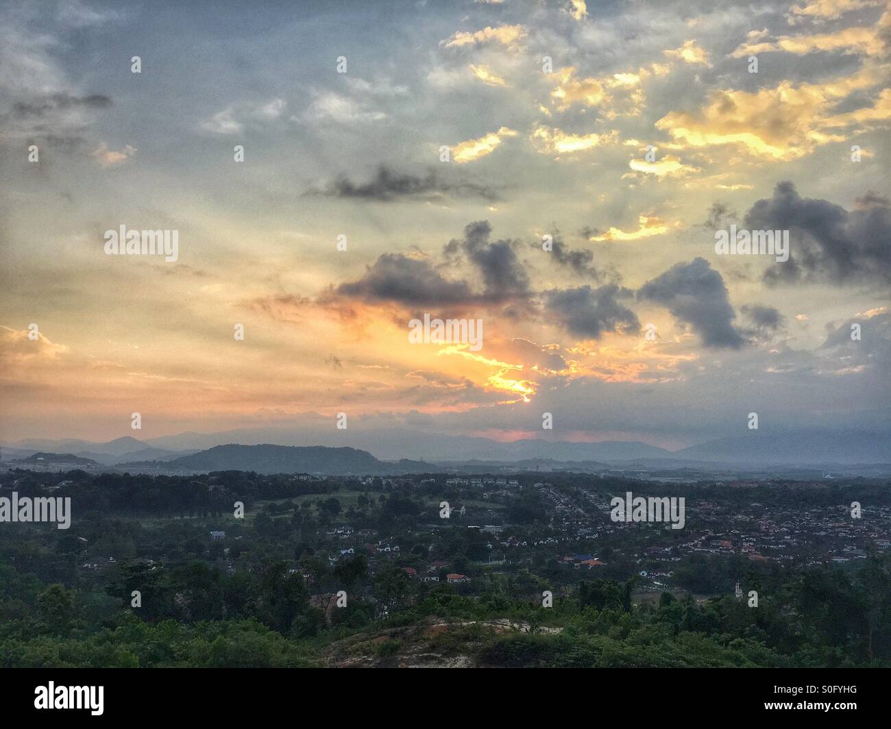 A trip to the mountain for sunrise seeing Stock Photo - Alamy
