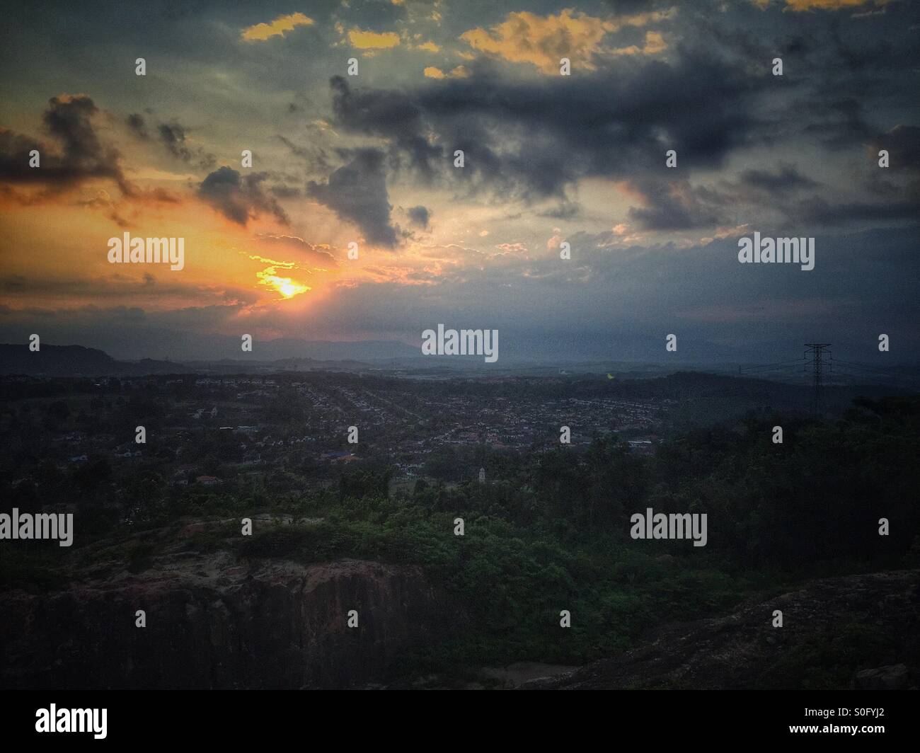 Cold morning sunrise Stock Photo - Alamy