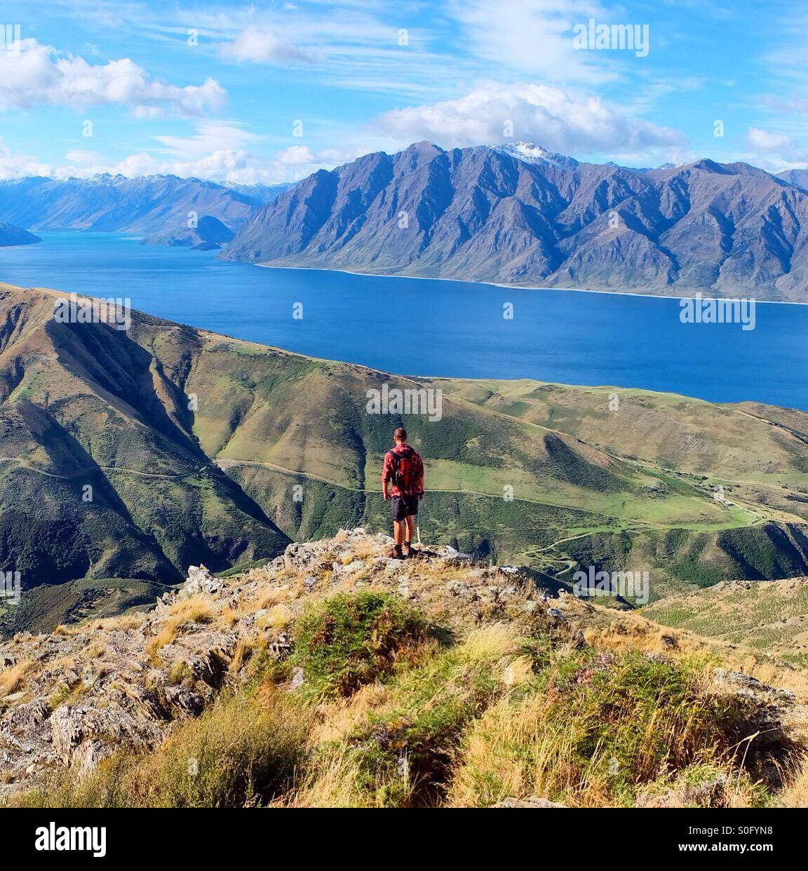 Hiking in beautiful Queenstown! Stock Photo - Alamy