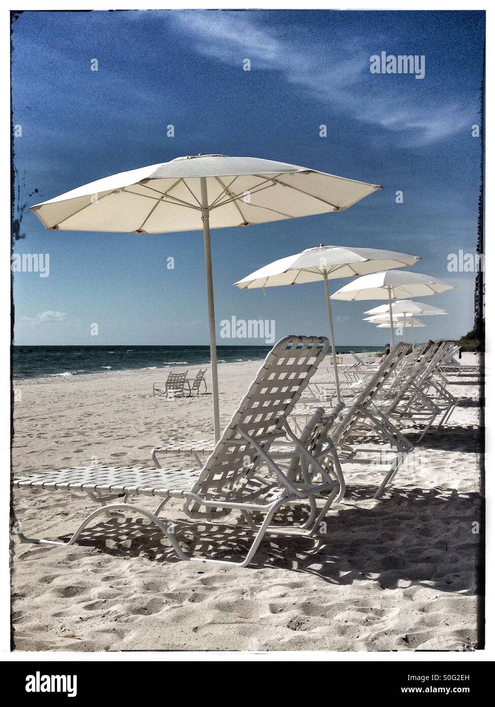 Florida beach chairs hi-res stock photography and images - Alamy