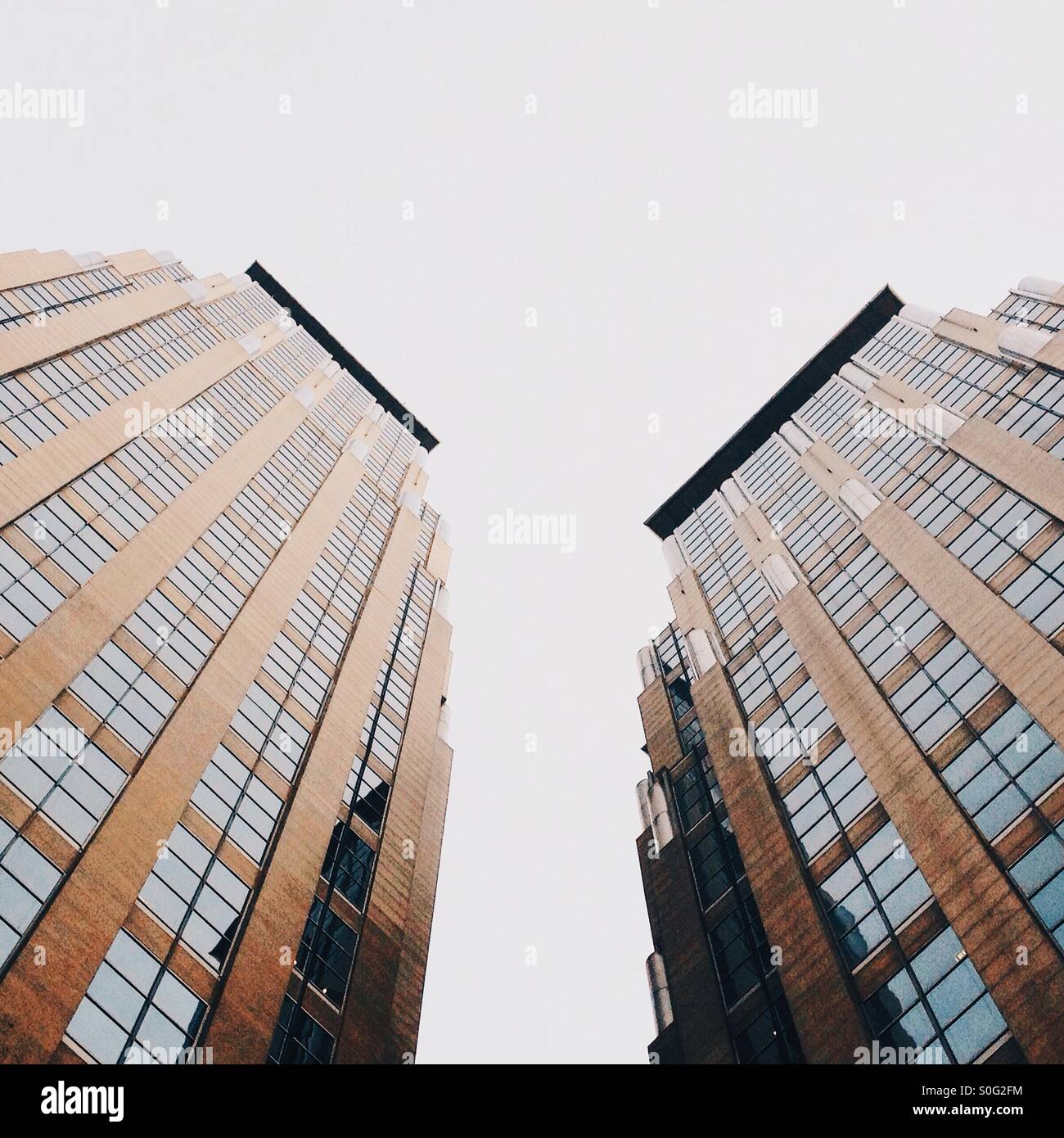 City Buildings Looking Up