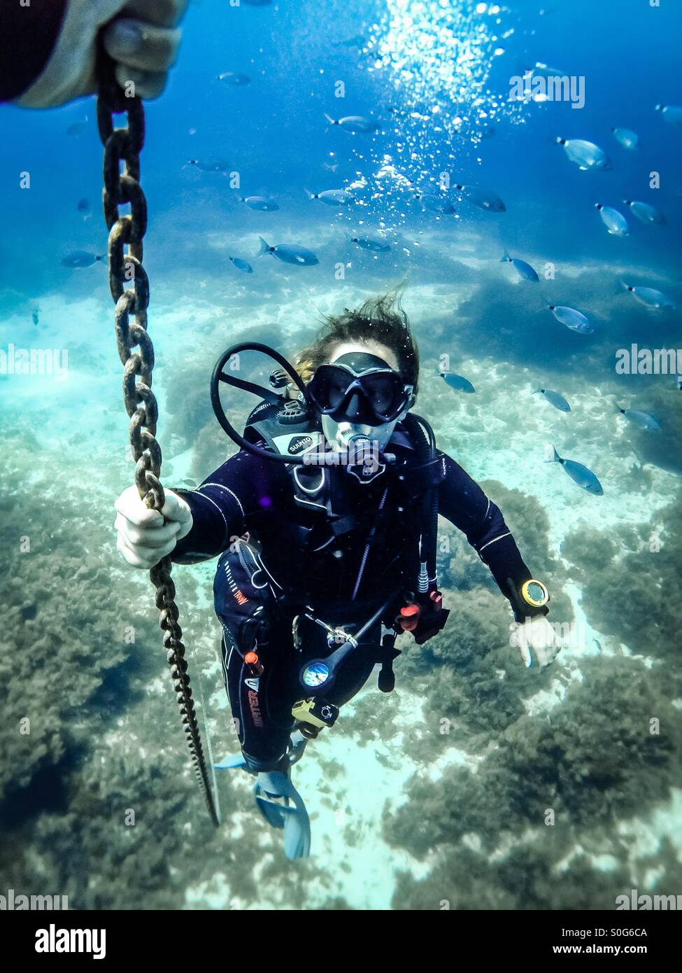 Anchor Chain Underwater High Resolution Stock Photography and Images ...