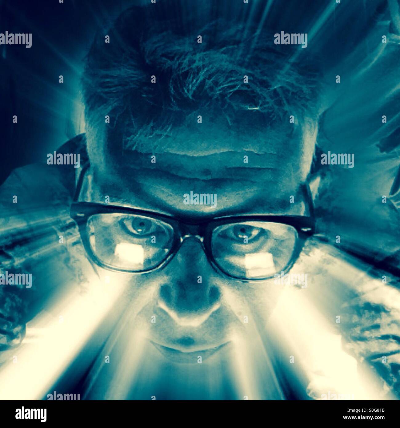 Mystical looking man Stock Photo - Alamy