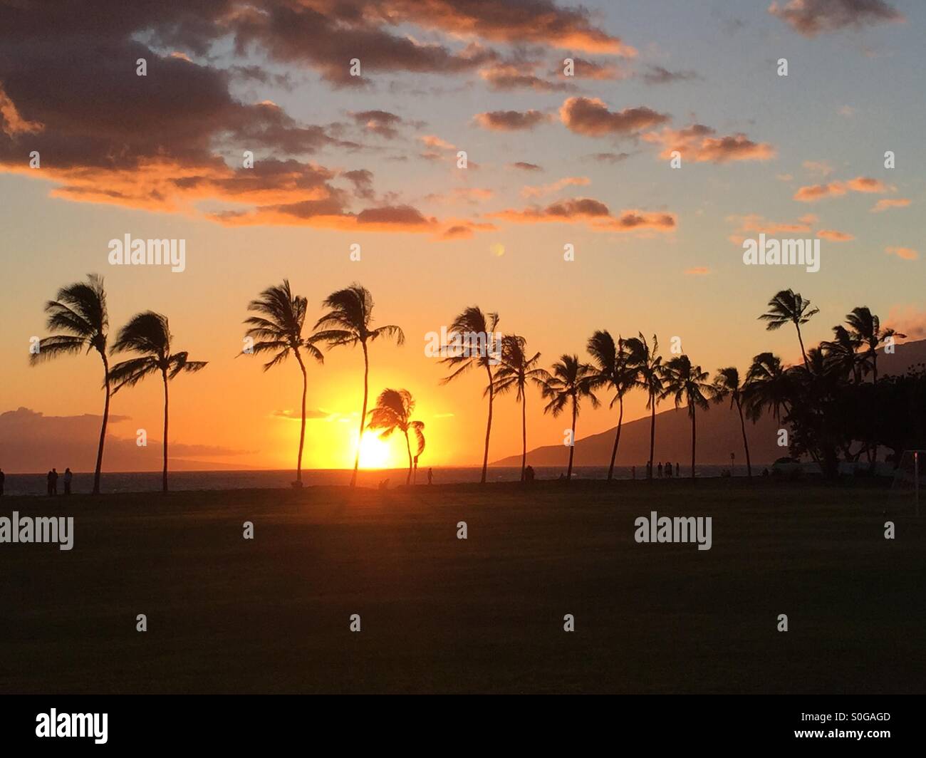 Maui sunset hi-res stock photography and images - Alamy