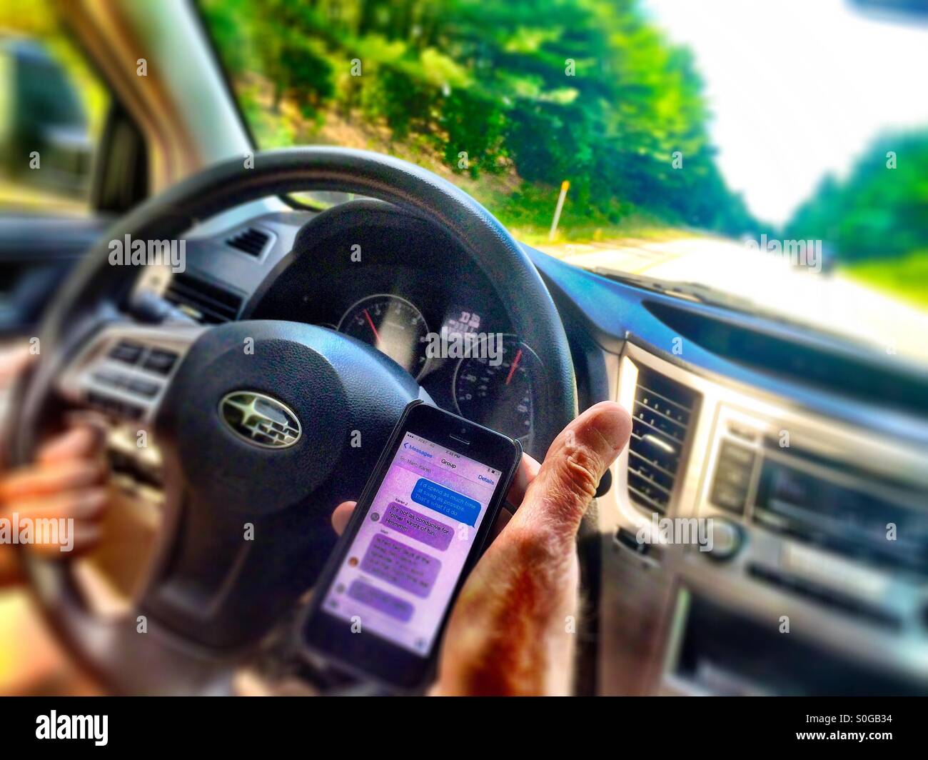 Distracted Driving High Resolution Stock Photography and Images - Alamy