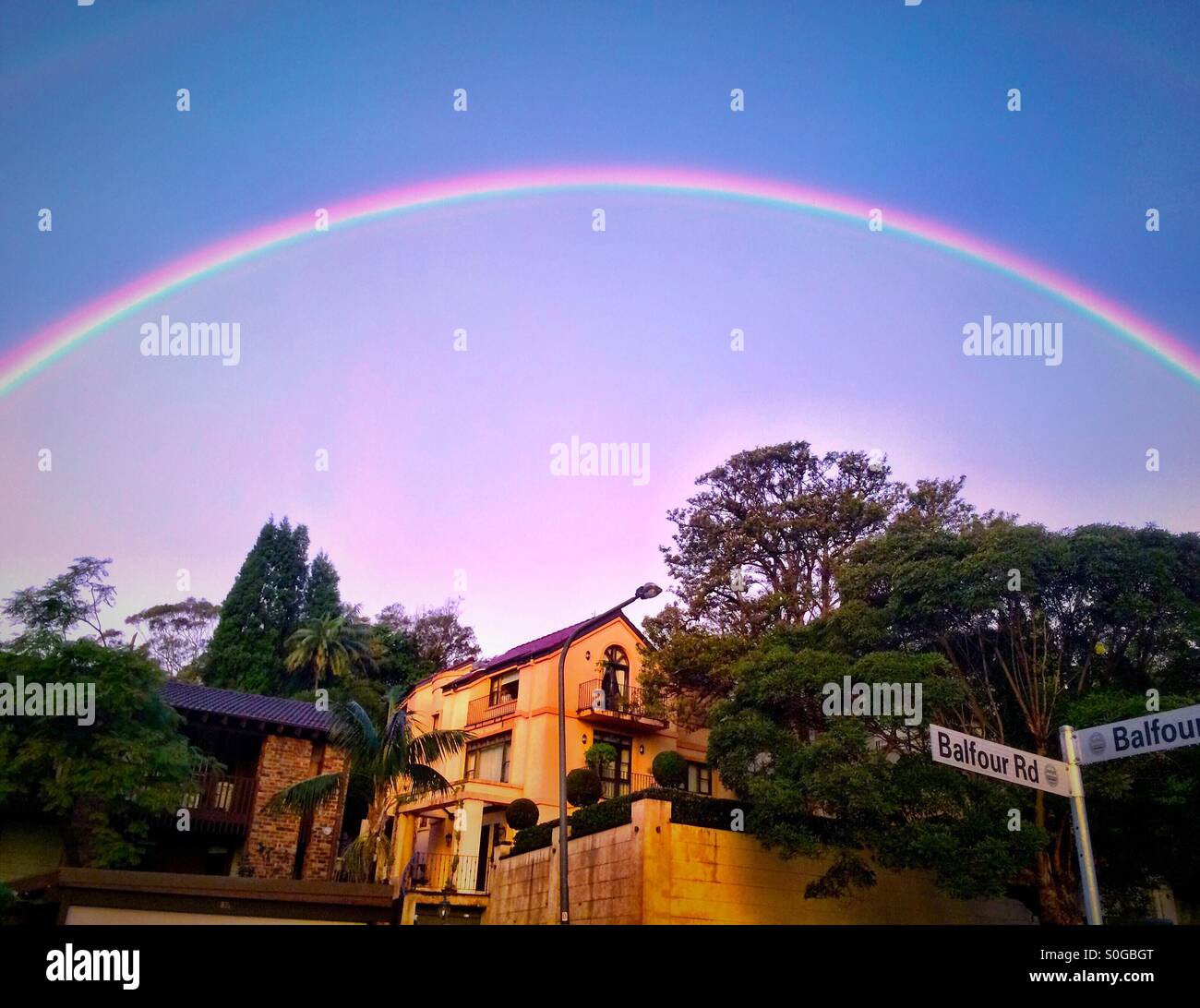 Pink rainbows hi-res stock photography and images - Alamy