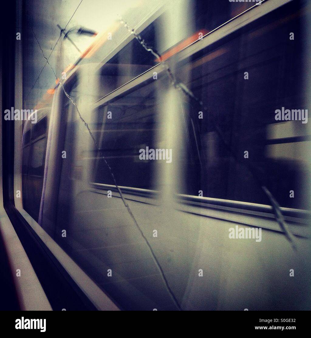 Train window rain hi-res stock photography and images - Alamy