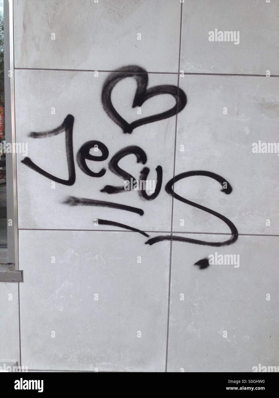 Jesus graffiti hi-res stock photography and images - Alamy