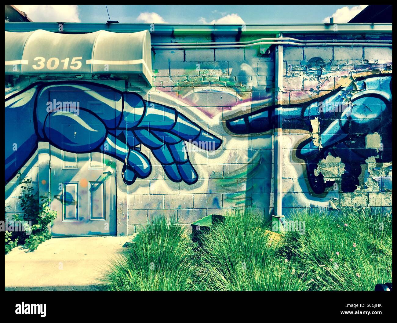 Graffiti in neighborhood Stock Photo - Alamy