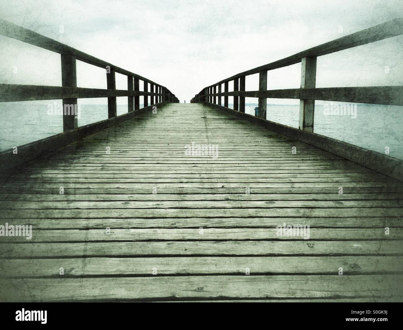 Empty wharf Sassnitz Germany Stock Photo - Alamy