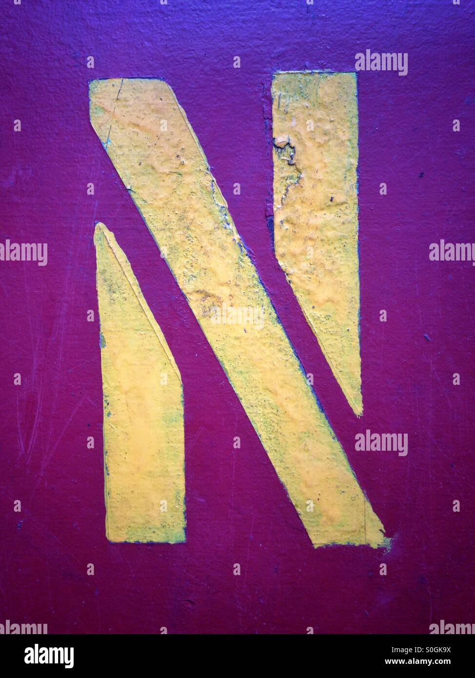 Letter stencil hi-res stock photography and images - Alamy