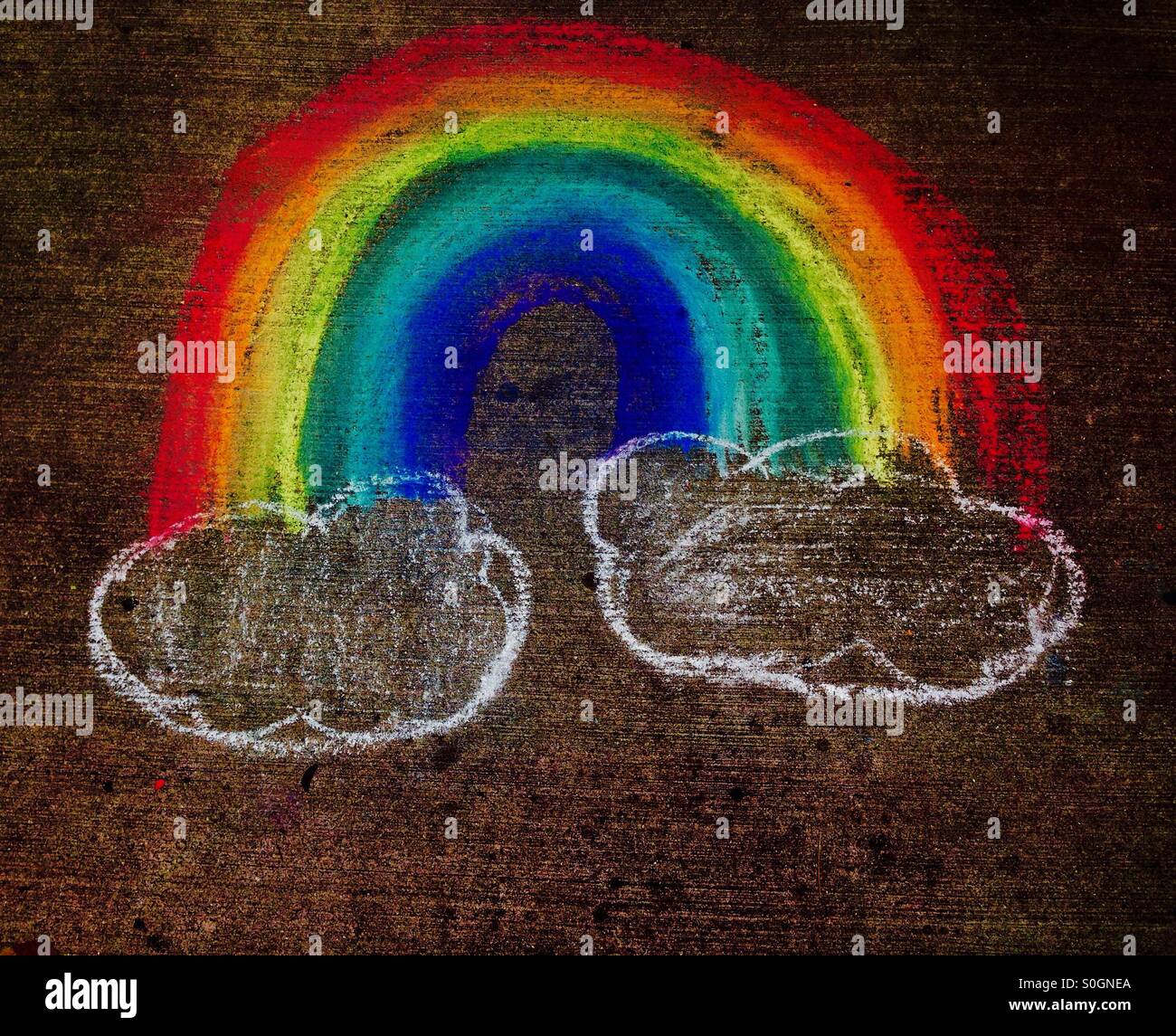 Chalk rainbow hi-res stock photography and images - Alamy