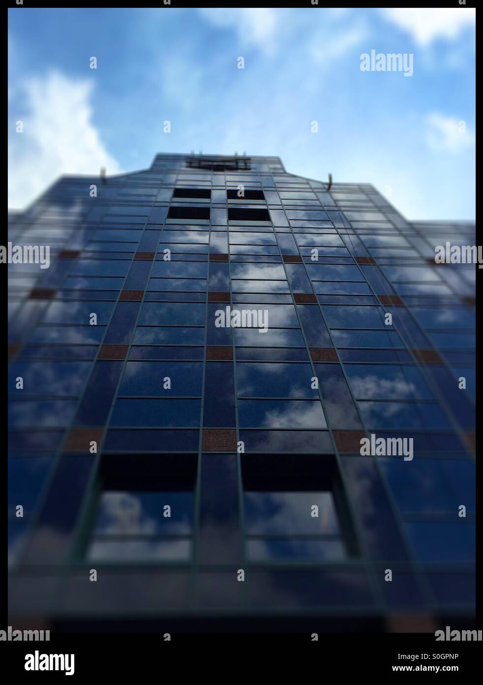 Reflection off building Stock Photo - Alamy