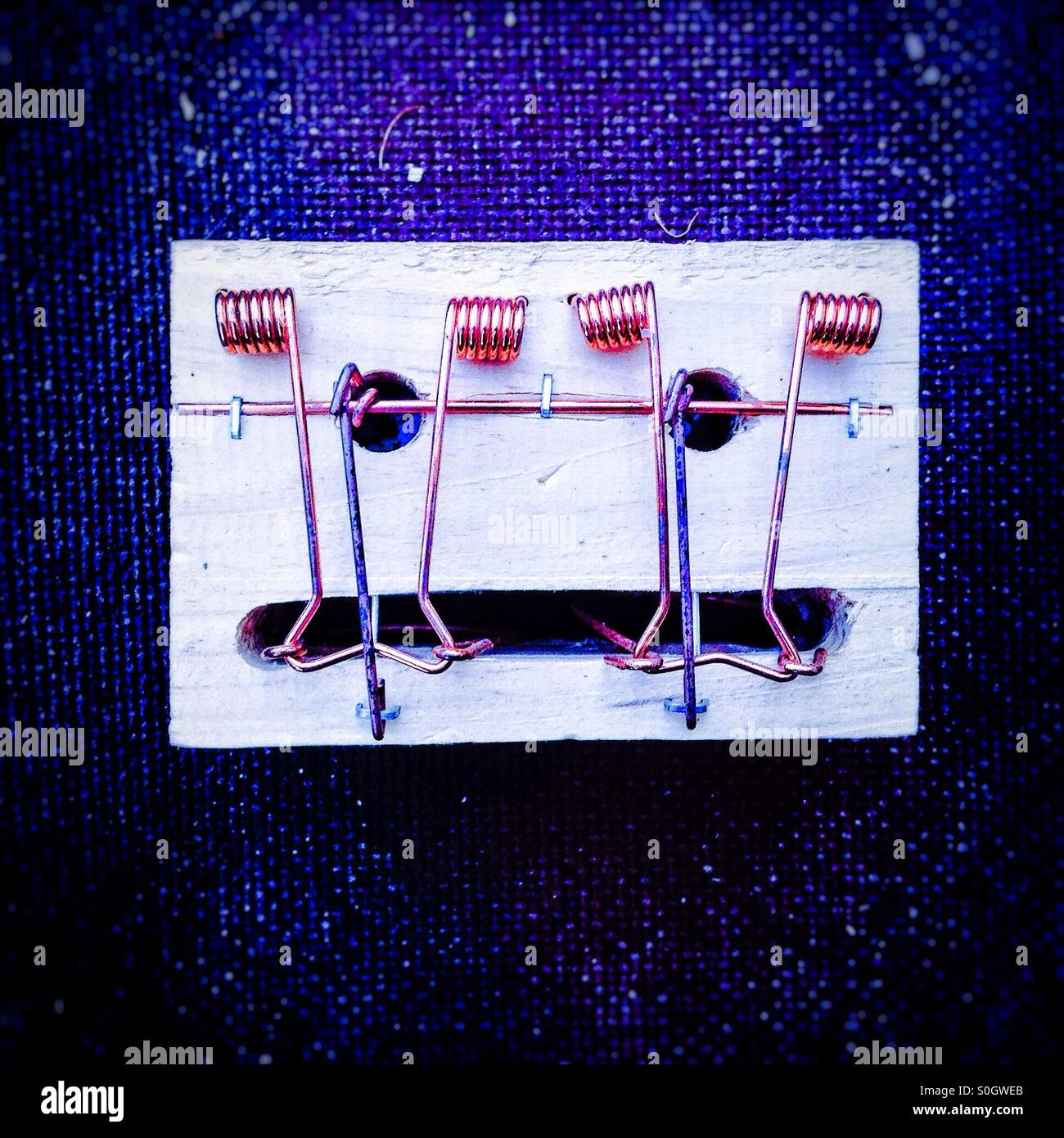 Faces on objects: mouse trap Stock Photo - Alamy