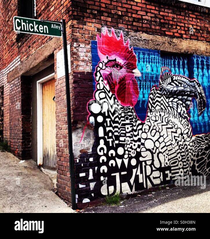 Chicken alley hi-res stock photography and images - Alamy