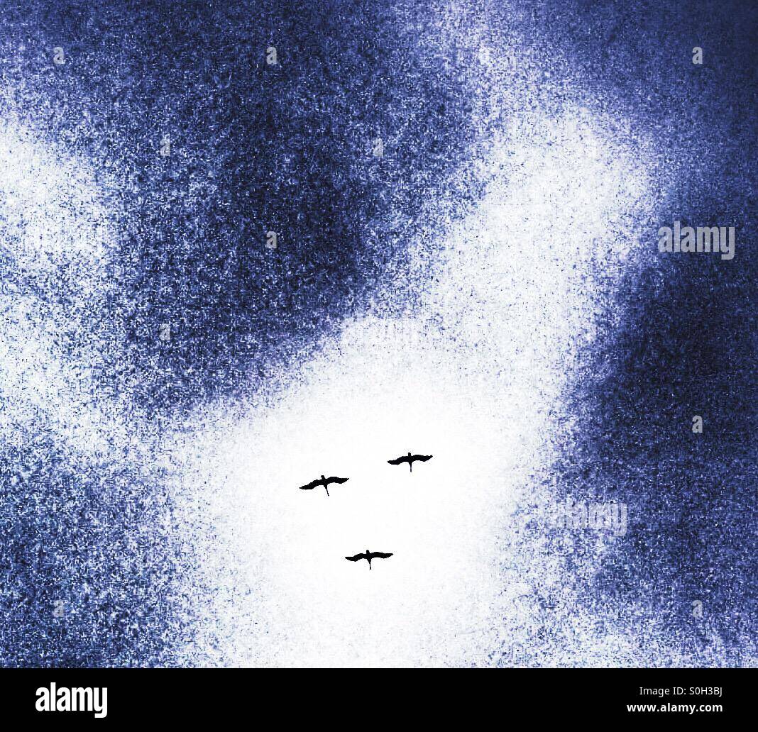 Flying over clouds layer hi-res stock photography and images - Alamy