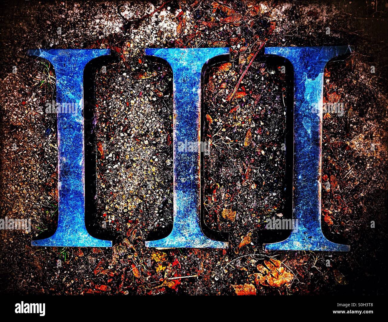 Roman Numerals For Number 3 Holland Park West London England United 