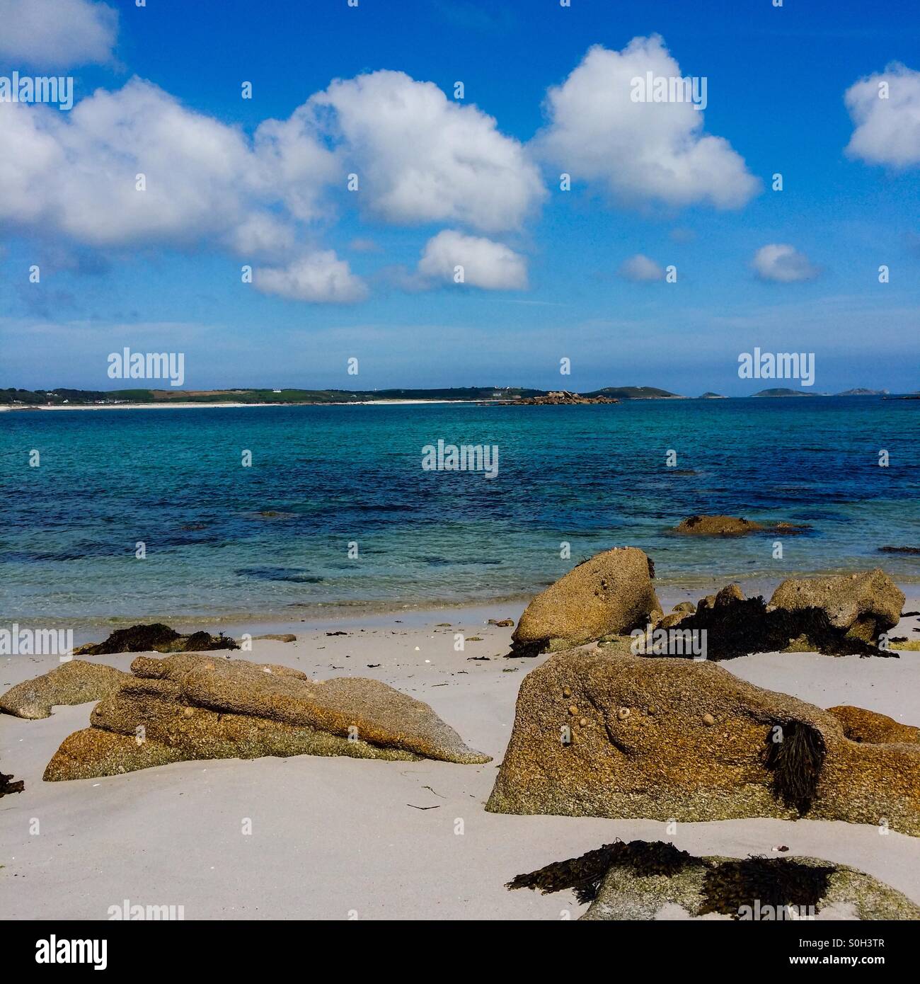 Borough beach, Tresco Isles of Scilly, England Stock Photo - Alamy