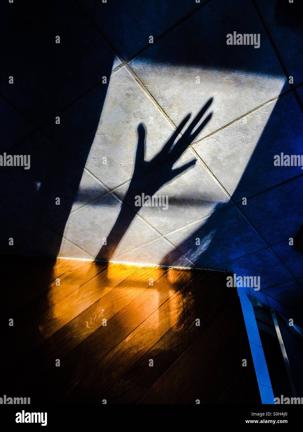 The hand. One hand reaching. Grasp exceeds the reach. Conceptual Stock ...