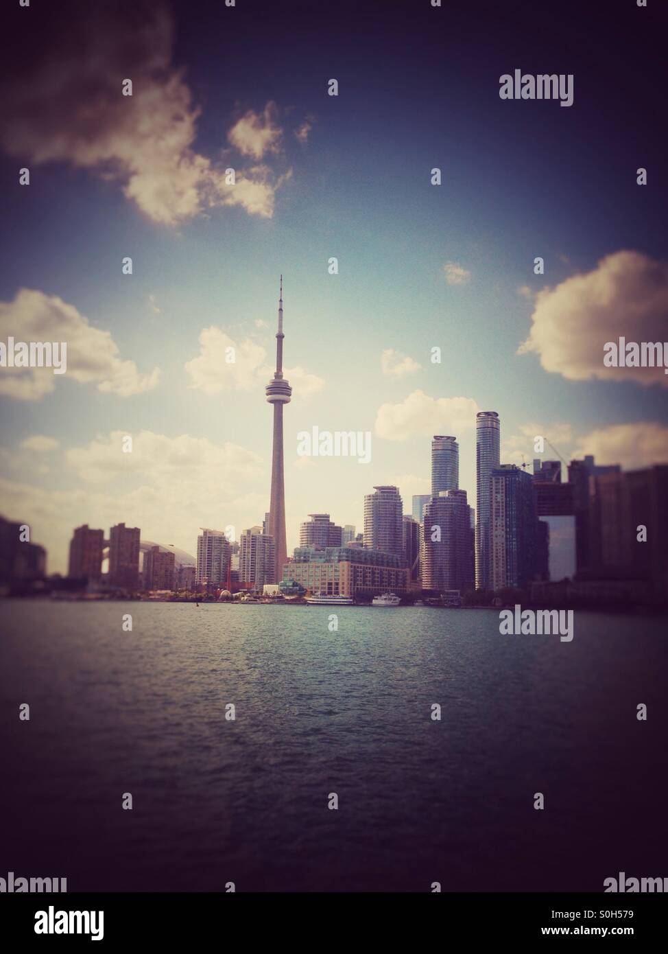 Toronto skyline from Toronto island Stock Photo - Alamy