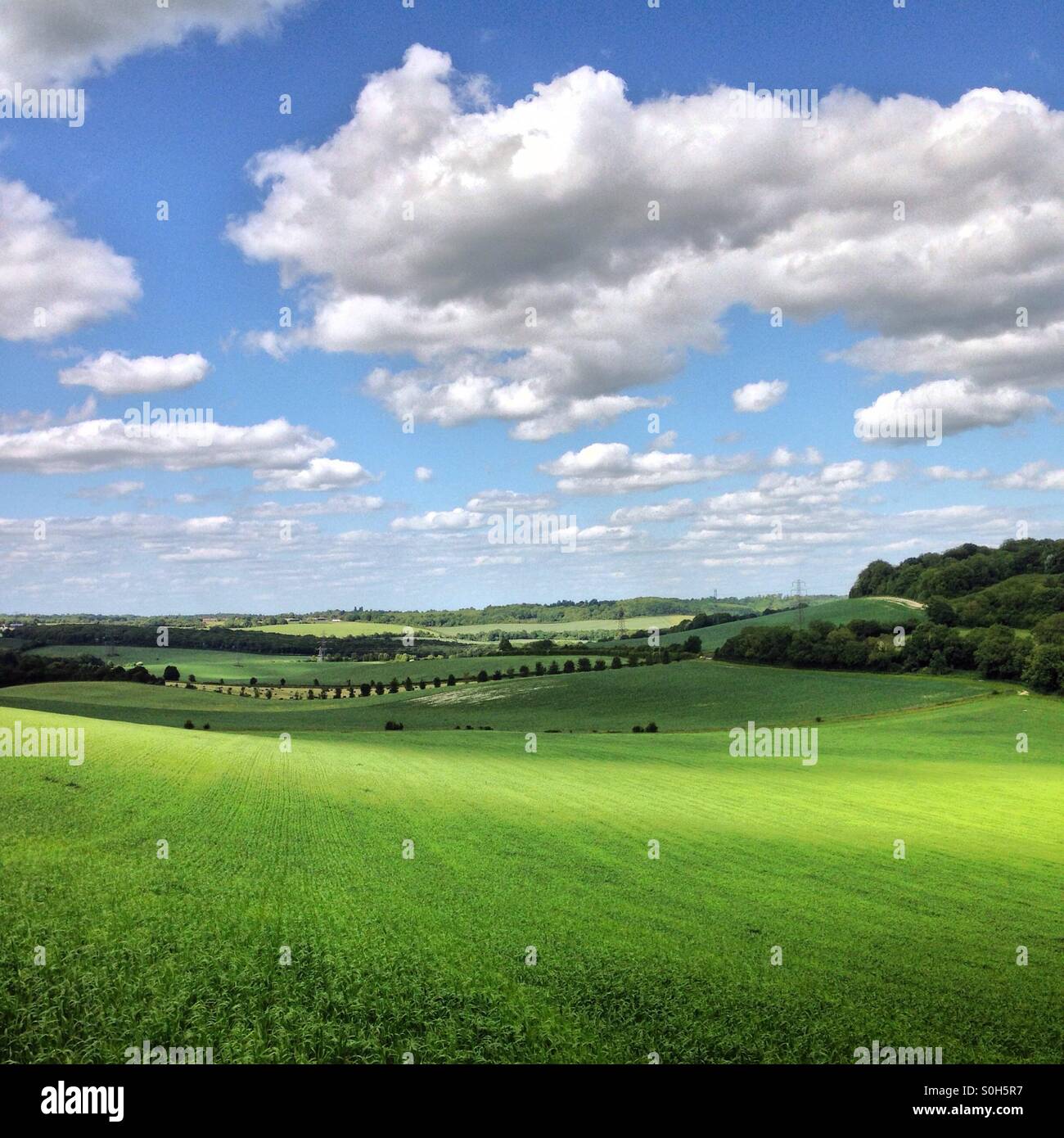 Attractive rolling countryside hi-res stock photography and images - Alamy