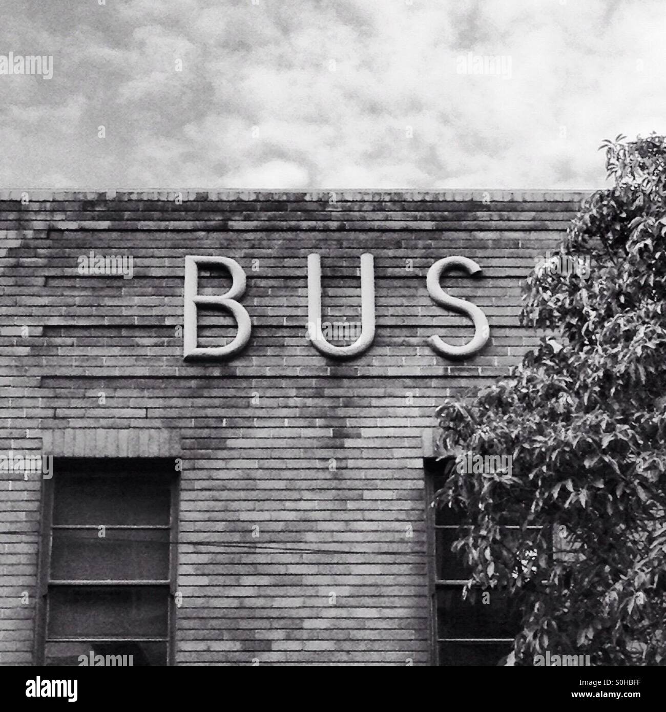 When is a bus not a bus Stock Photo - Alamy