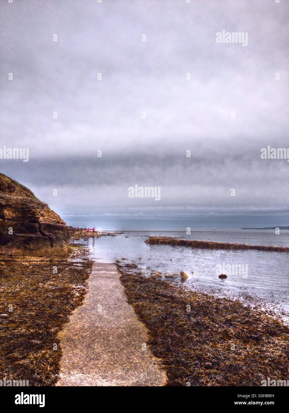 Filey Brig, East Yorkshire Stock Photo - Alamy
