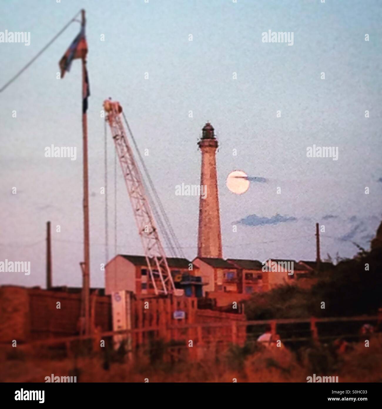 Lighthouse moon hi-res stock photography and images - Alamy