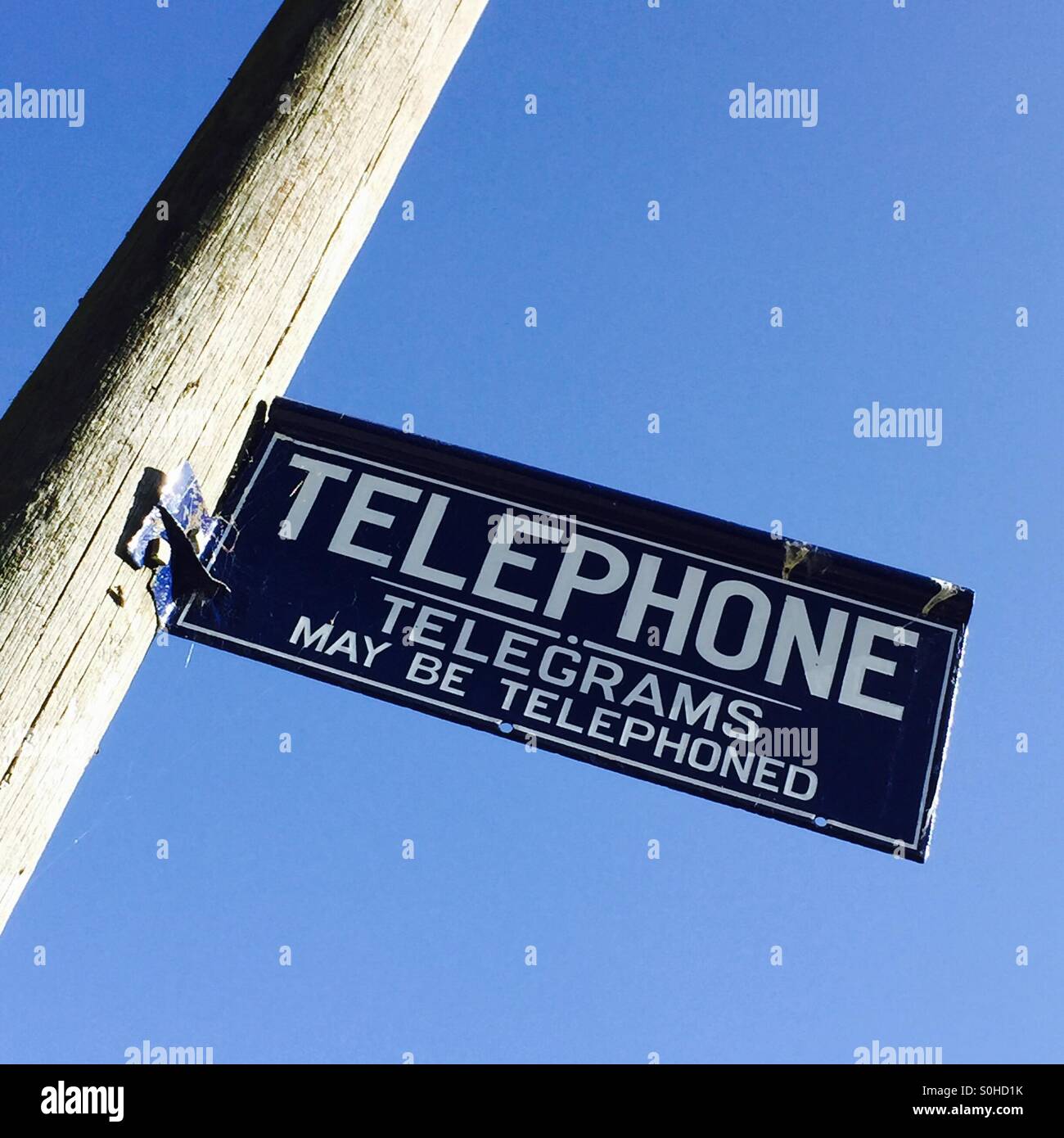 Telephone Pole Sign High Resolution Stock Photography and Images - Alamy