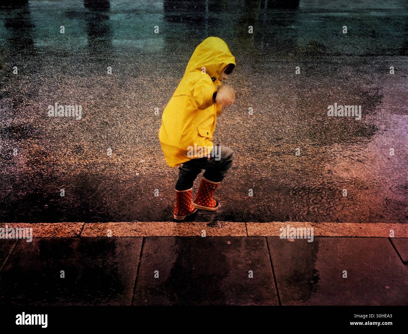 Child stomping hi-res stock photography and images - Alamy