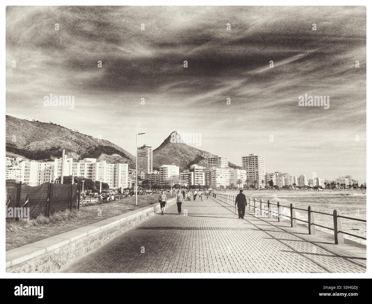 Seapoint promenade , Cape Town, South Africa Stock Photo - Alamy
