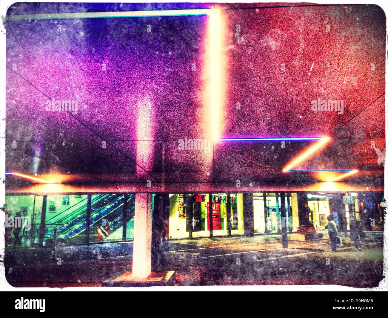 Underneath bridge near the London Designer Outlet, Wembley Park, London ...