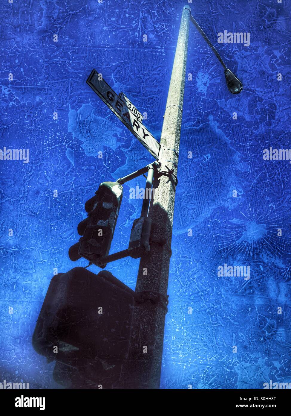 Light pole corner Stock Photo - Alamy