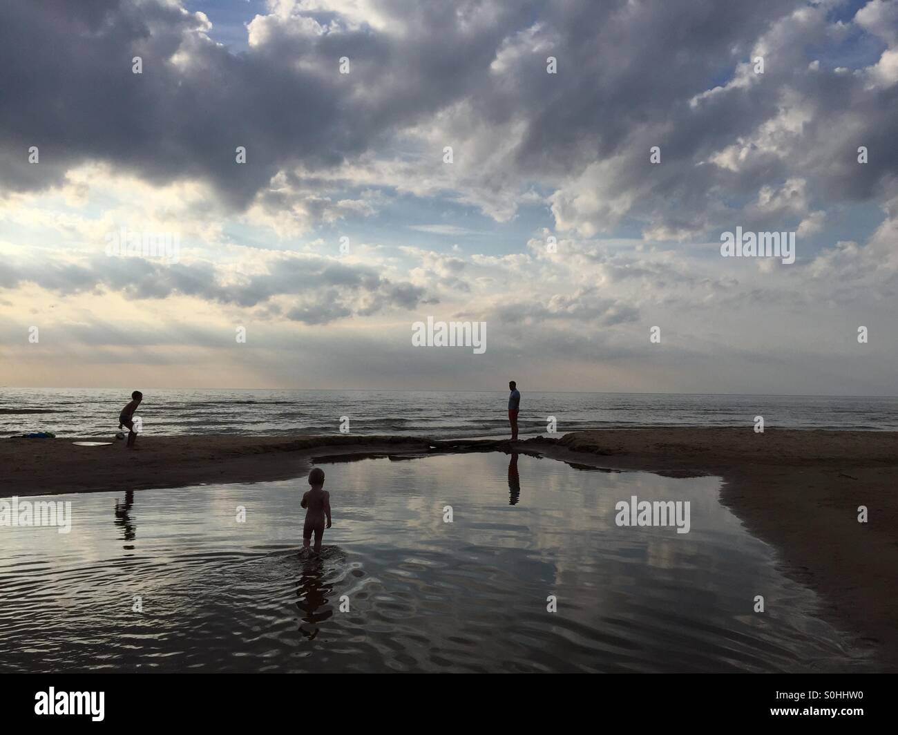 Beautiful summer day out at the beach Stock Photo - Alamy