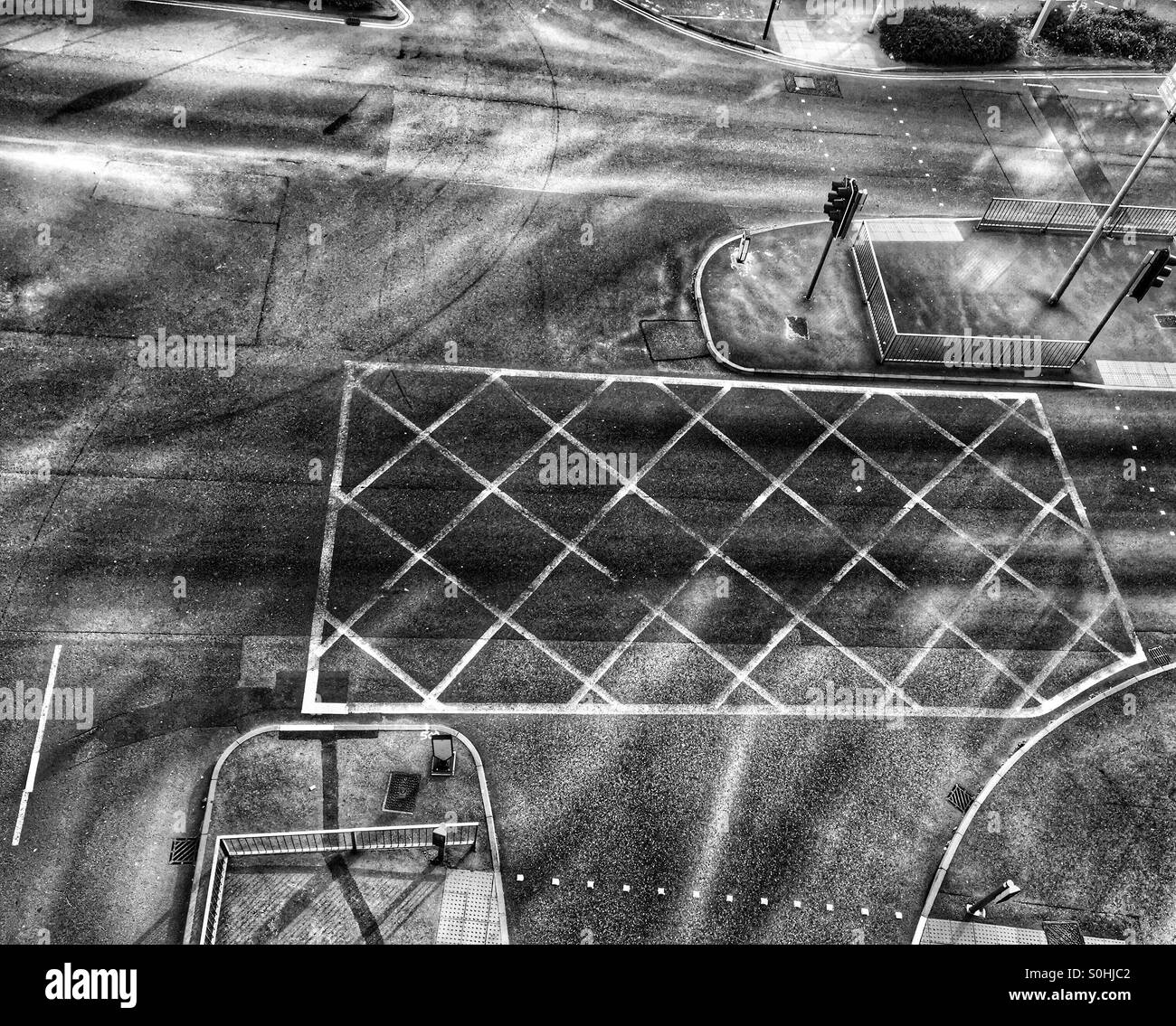 Traffic intersection from above hi-res stock photography and images - Alamy