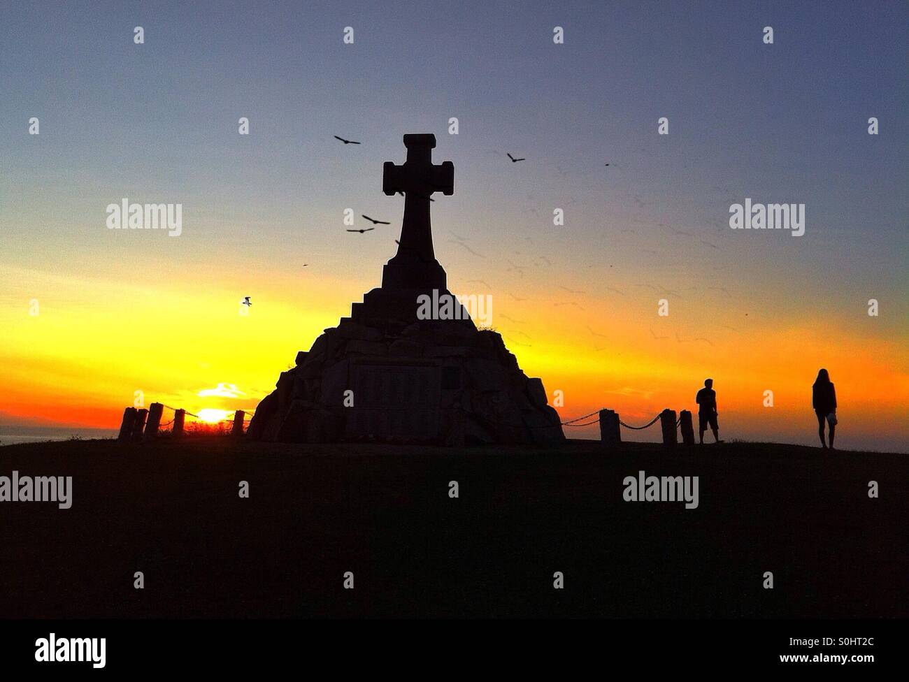 Sunset in memory of the fallen Stock Photo - Alamy