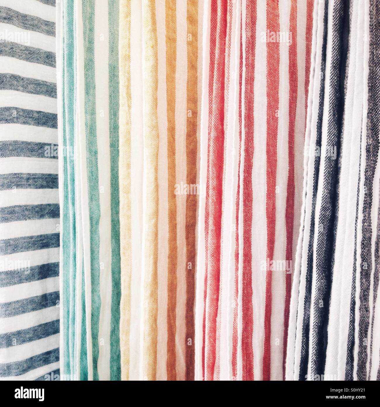 Striped fabrics hi-res stock photography and images - Alamy