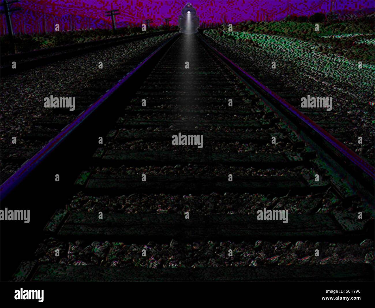 Oncoming train hi-res stock photography and images - Alamy