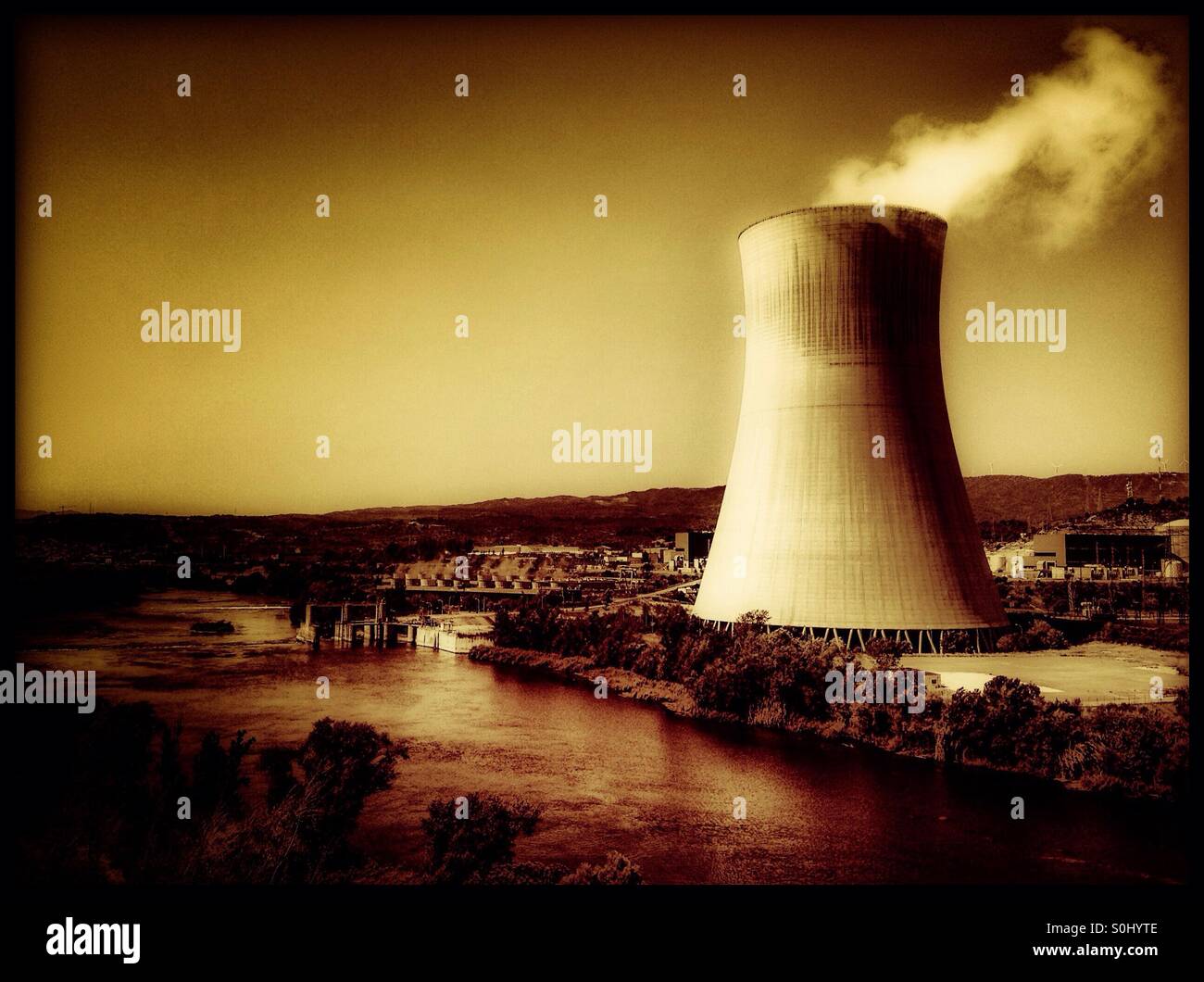 The Central Nuclear de Ascó (Nuclear Power Plant), Tarragona, Spain ...