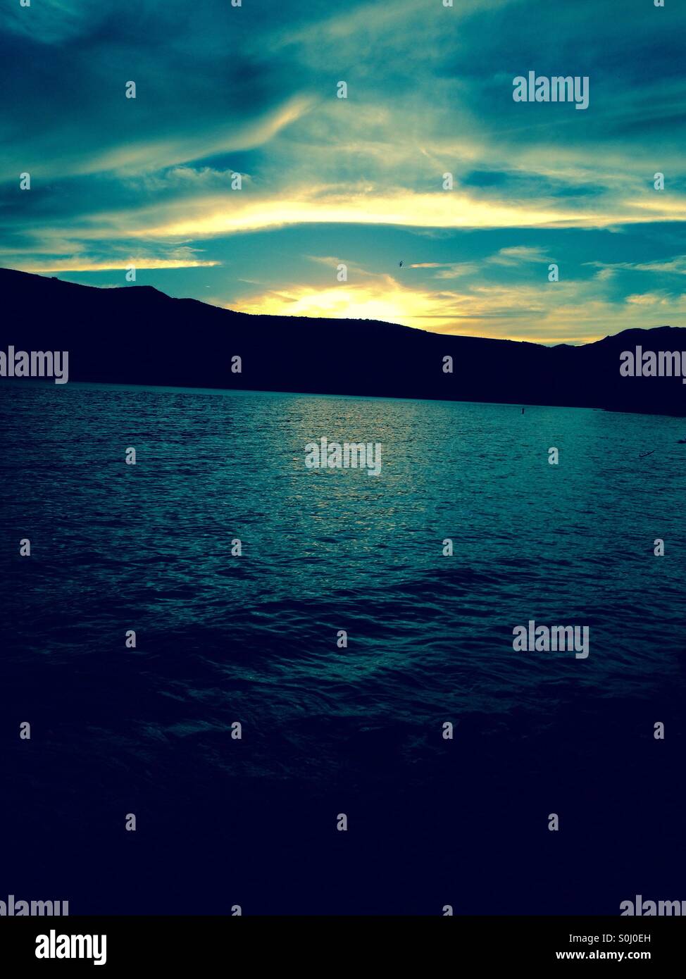 Lake view from the shore line Stock Photo - Alamy