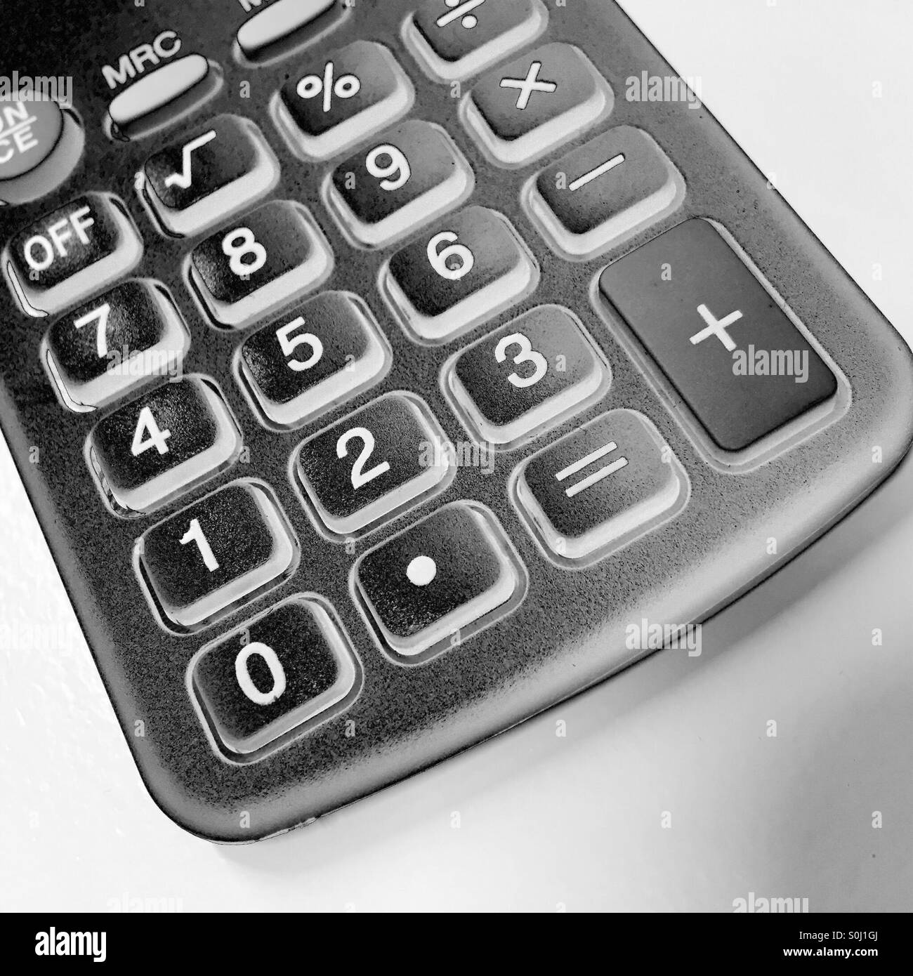 Calculate calculator Black and White Stock Photos & Images - Alamy