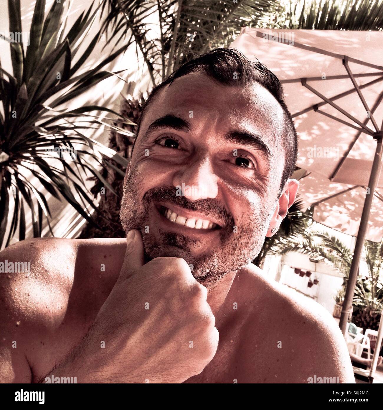 White teeth smile man hi-res stock photography and images - Alamy
