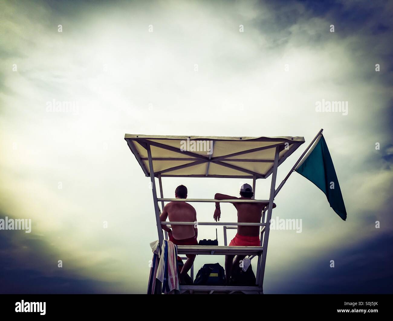 Green safety flag hi-res stock photography and images - Alamy