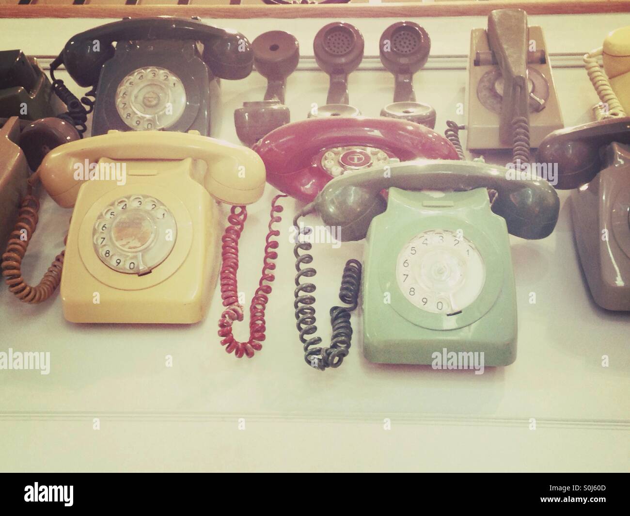 Hanging on the Telephone Stock Photo - Alamy