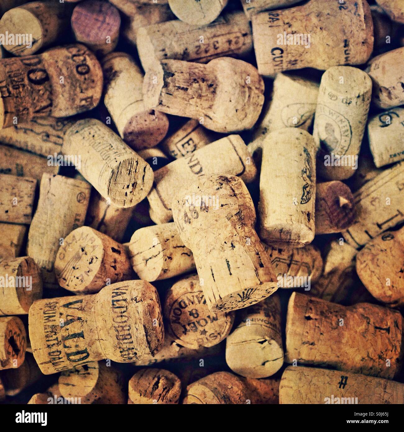 Champagne and wine corks Stock Photo - Alamy