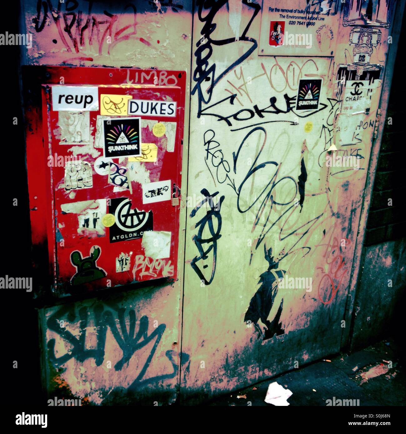 Graffiti stickers hi-res stock photography and images - Alamy