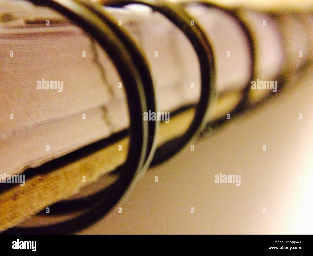 Ring bound book Stock Photo - Alamy