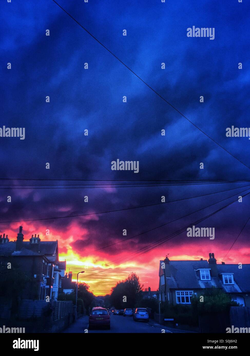 Telegraph Wires And Road High Resolution Stock Photography and Images ...
