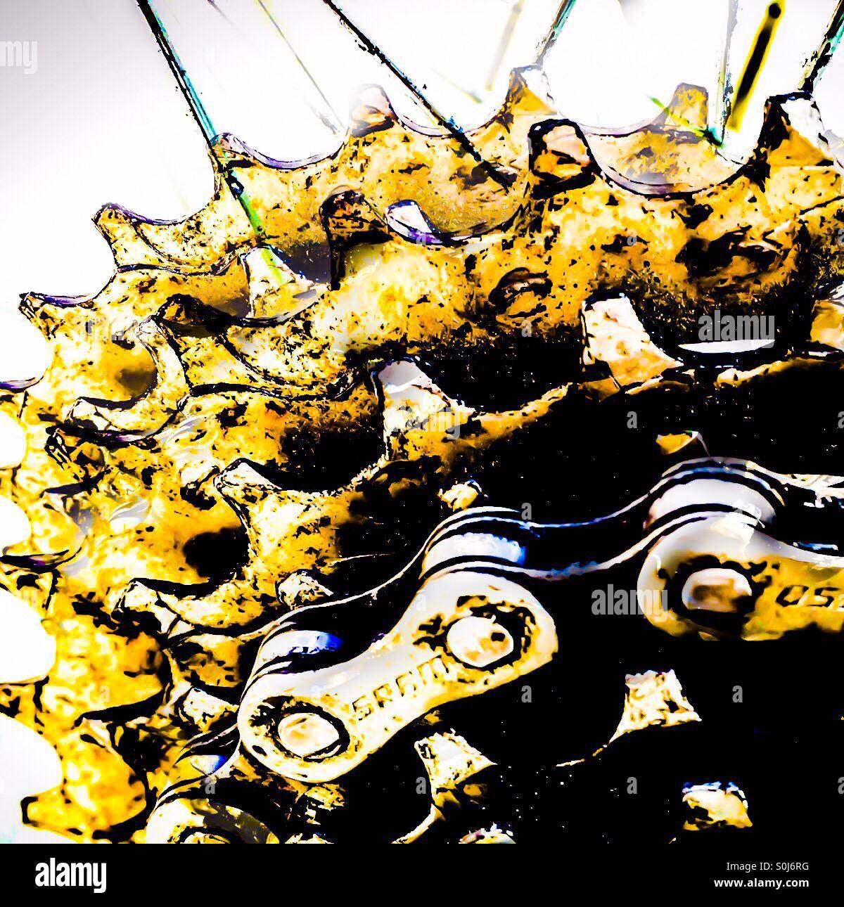 Sprocket with spokes hi-res stock photography and images - Alamy