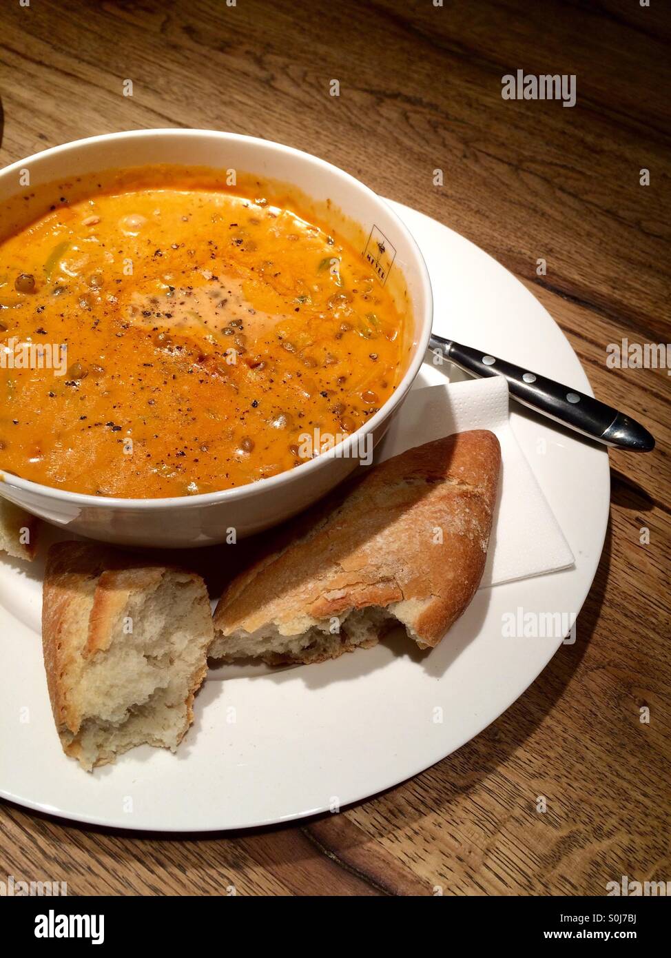 Soup bread hi-res stock photography and images - Alamy